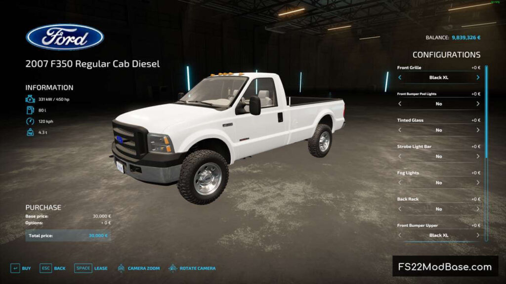2007 F350 Regular Cab - Farming Simulator 22 Mod | LS22 Mod | FS22 Mod