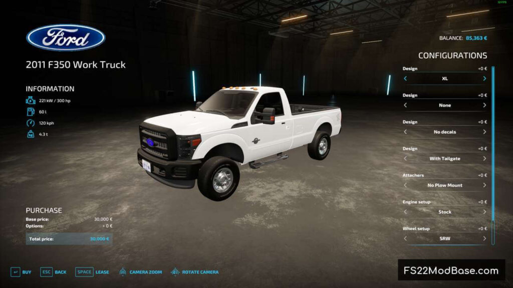 2011 F350 Work Truck - Farming Simulator 22 Mod | LS22 Mod | FS22 Mod