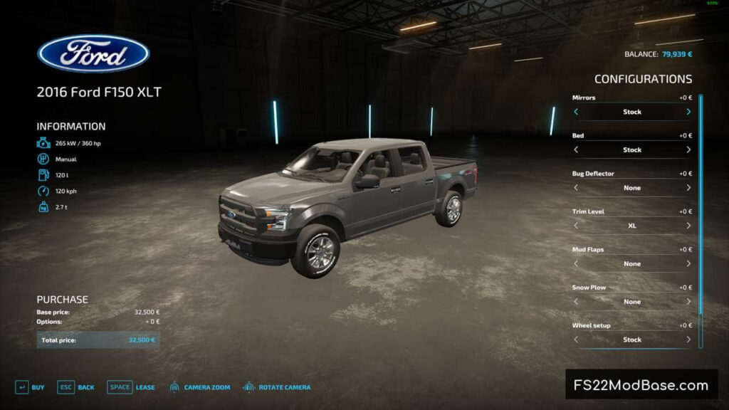 2016 Ford F150 XLT - Farming Simulator 22 Mod | LS22 Mod | FS22 Mod