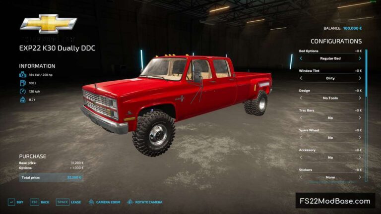 EXP22 K30 Dually DDC - Farming Simulator 22 Mod | LS22 Mod | FS22 Mod
