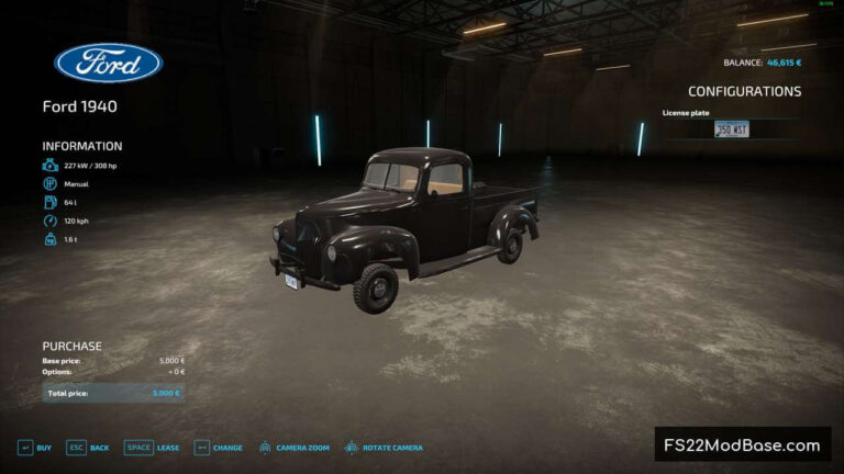 Ford 1940 - Farming Simulator 22 Mod | LS22 Mod | FS22 Mod