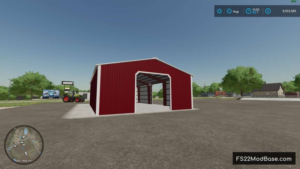 Steel Shed 40x60 - Farming Simulator 22 Mod | LS22 Mod | FS22 Mod
