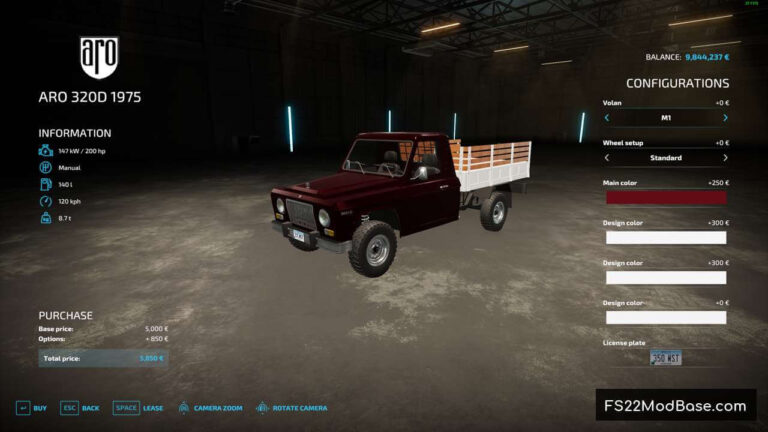 ARO 320D 1975 - Farming Simulator 22 Mod | LS22 Mod | FS22 Mod