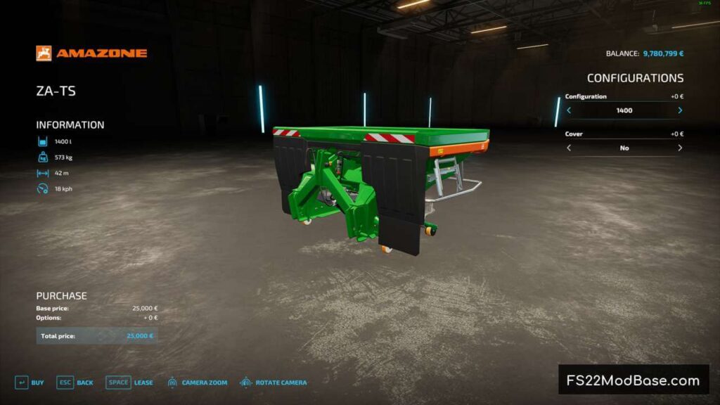 Amazone ZATS 3200 Lime added - Farming Simulator 22 Mod | LS22 Mod ...