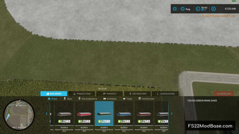 Placeable 72x150 Buildings Pack - Farming Simulator 22 Mod | LS22 Mod ...