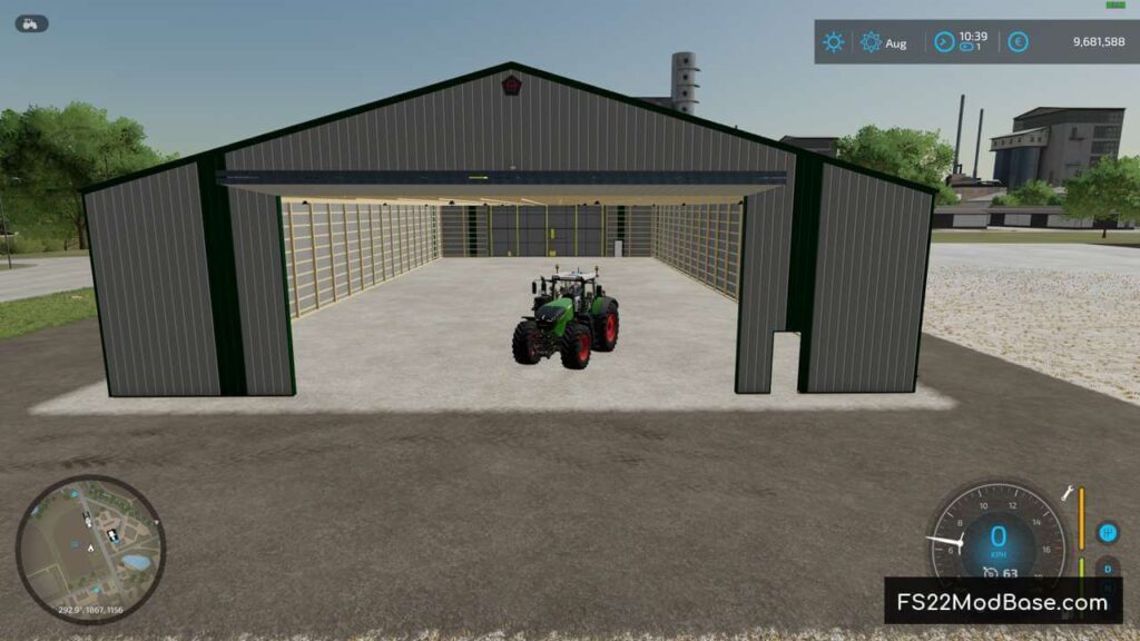 Placeable Dry Storage Shed 90x200 - Farming Simulator 22 Mod | LS22 Mod ...