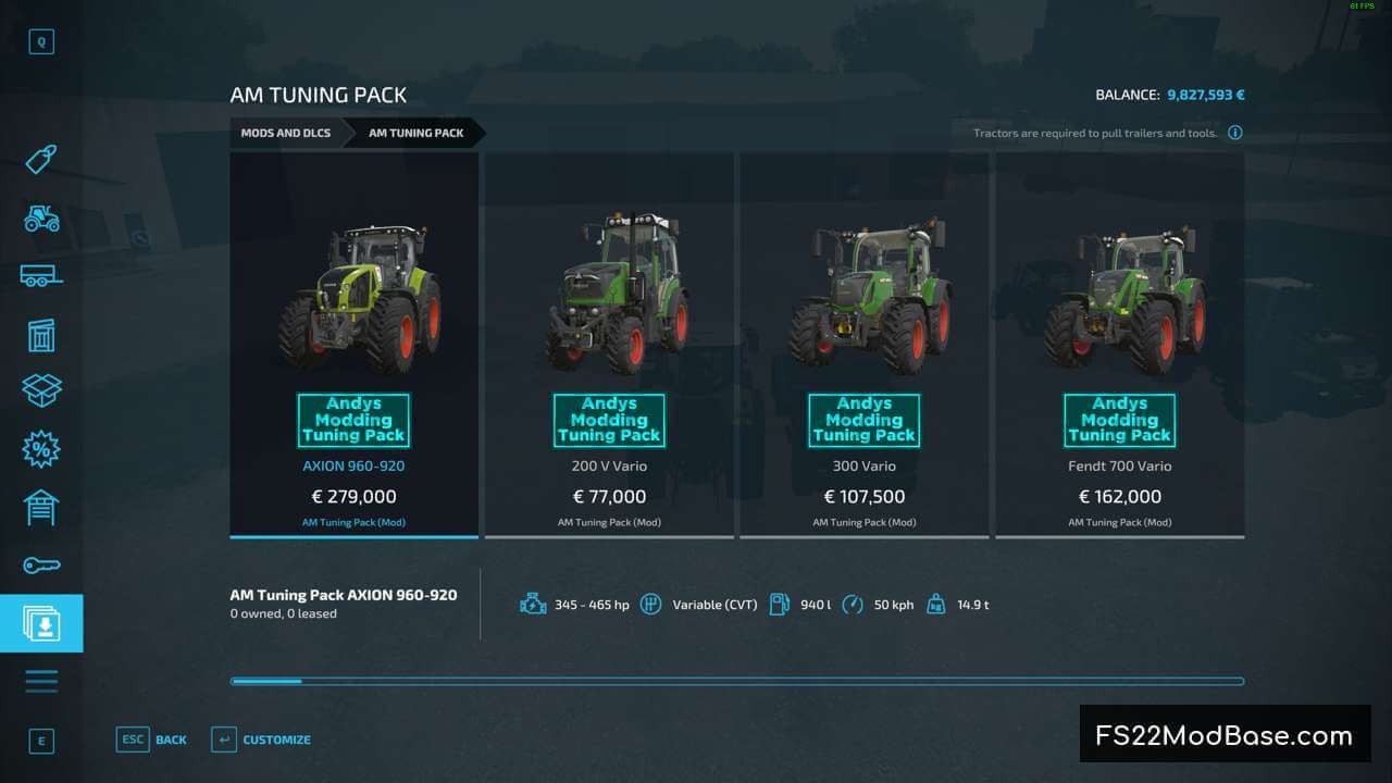 AM Tuning Pack - Farming Simulator 22 Mod | LS22 Mod | FS22 Mod