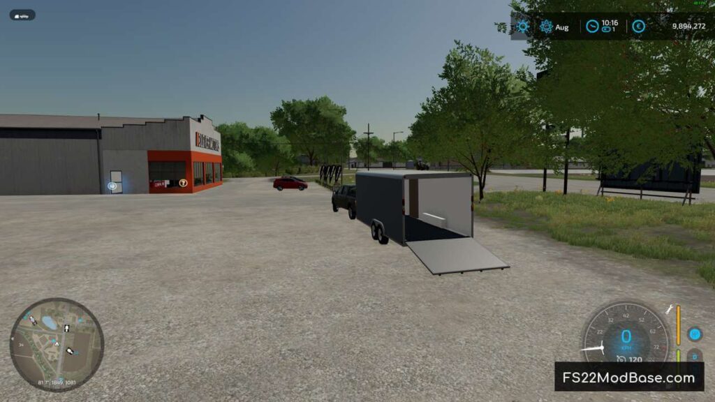 20ft Enclosed Trailer - Farming Simulator 22 Mod | LS22 Mod | FS22 Mod