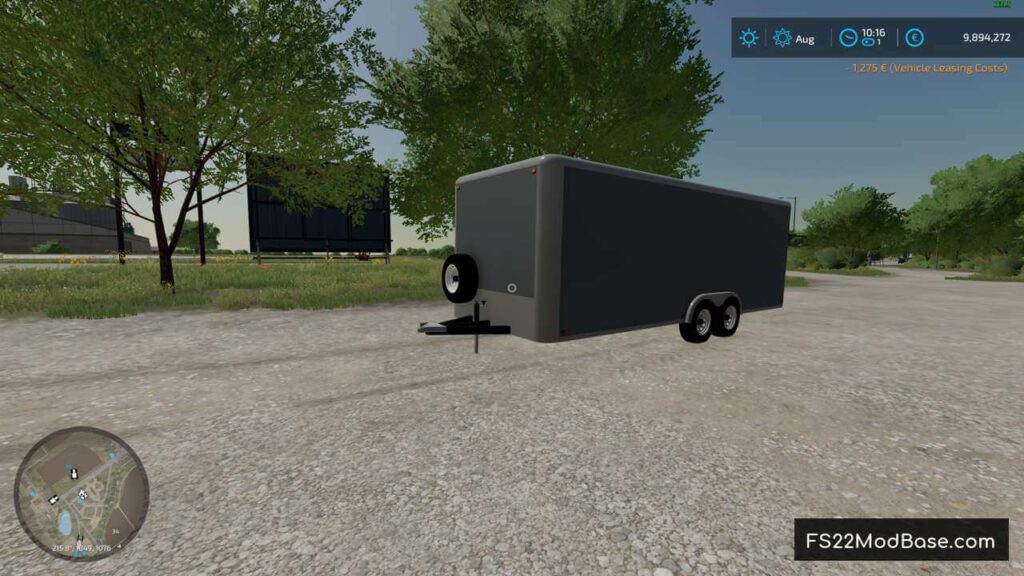 20ft Enclosed Trailer - Farming Simulator 22 Mod | LS22 Mod | FS22 Mod
