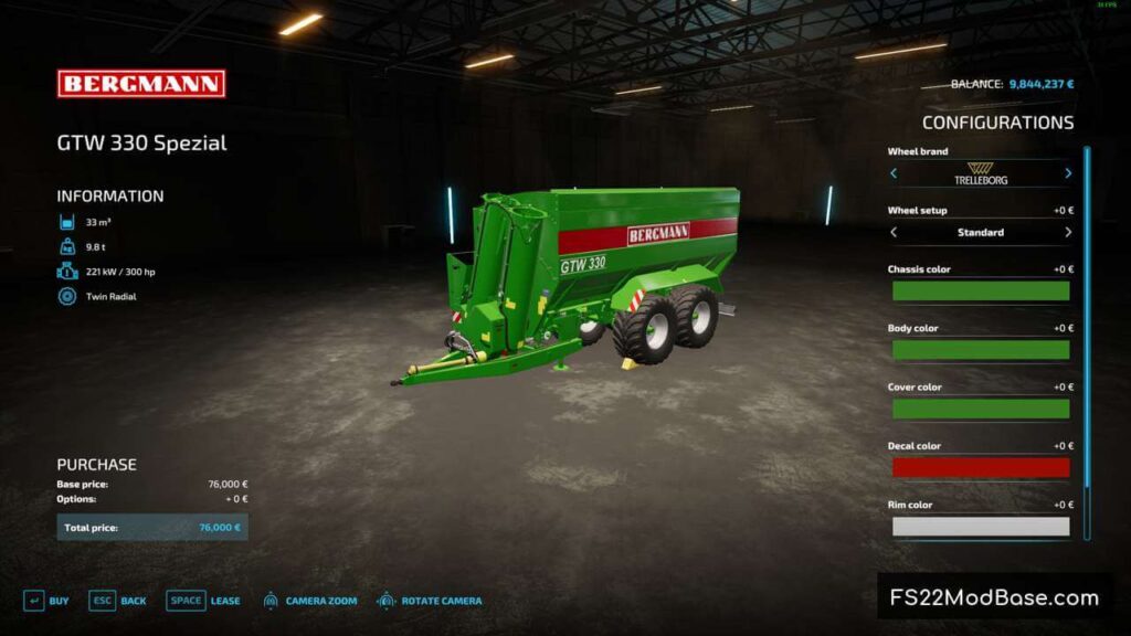 Bergmann GTW 330 Spezial - Farming Simulator 22 Mod | LS22 Mod | FS22 Mod