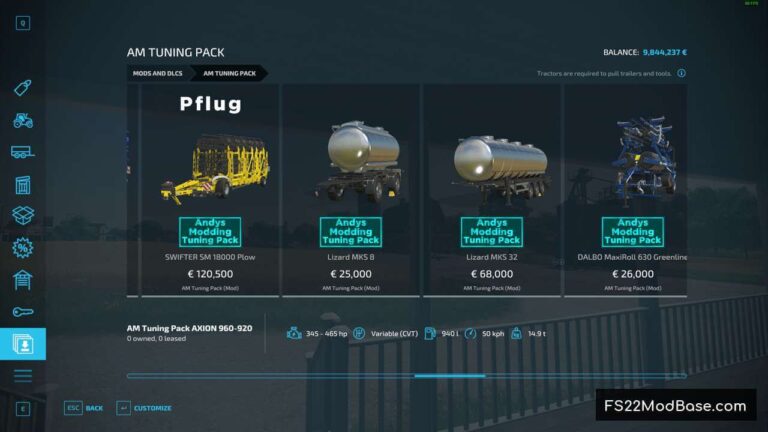 AM Tuning Pack - Farming Simulator 22 Mod | LS22 Mod | FS22 Mod