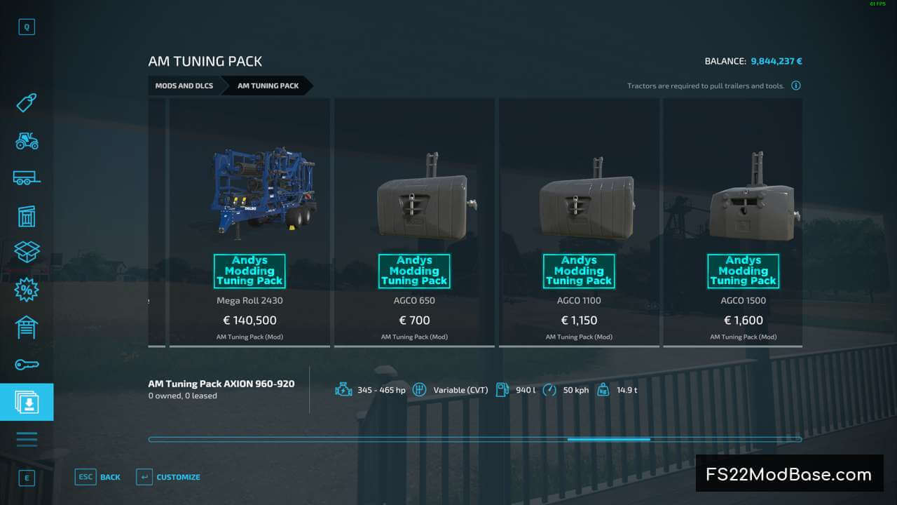 AM Tuning Pack - Farming Simulator 22 Mod | LS22 Mod | FS22 Mod