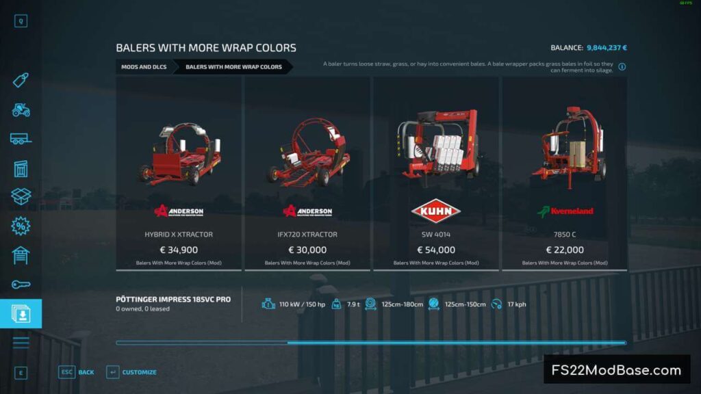 Balers With More Wrap Colors - Farming Simulator 22 Mod | LS22 Mod ...