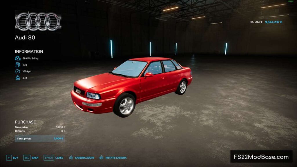 Audi 80 - Farming Simulator 22 Mod | LS22 Mod | FS22 Mod