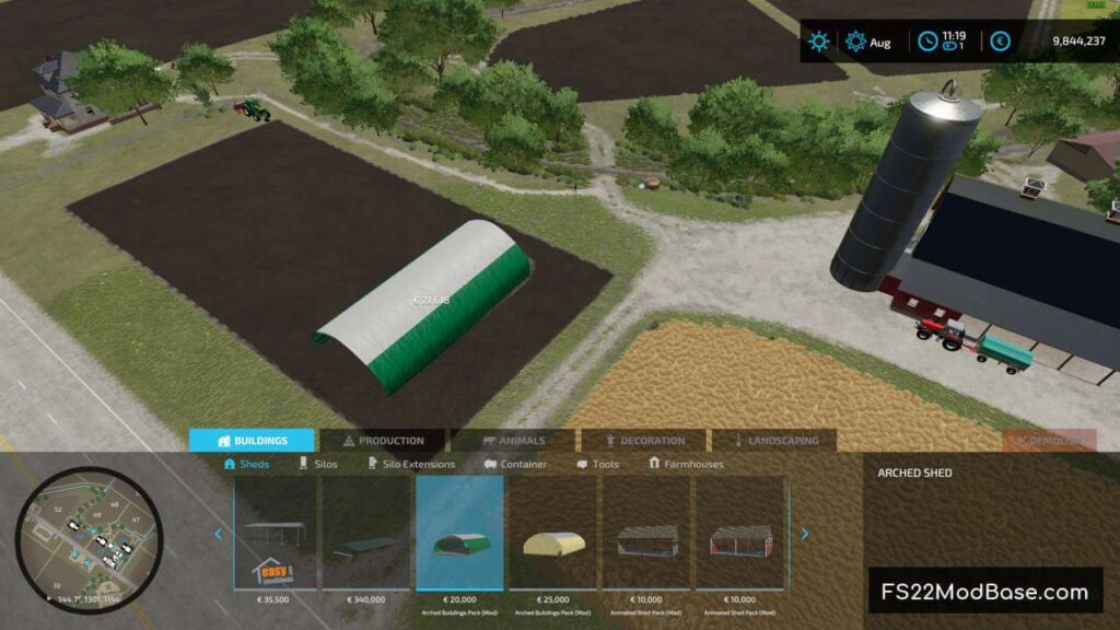 Arched Buildings Pack - Farming Simulator 22 Mod | LS22 Mod | FS22 Mod