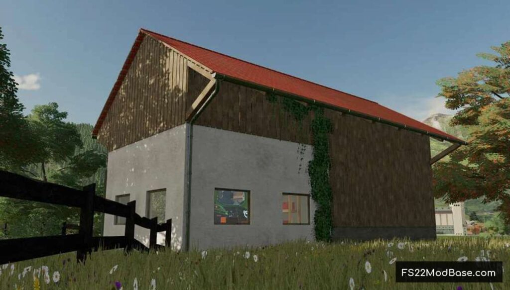 Barn With Workshop - Farming Simulator 22 Mod | LS22 Mod | FS22 Mod