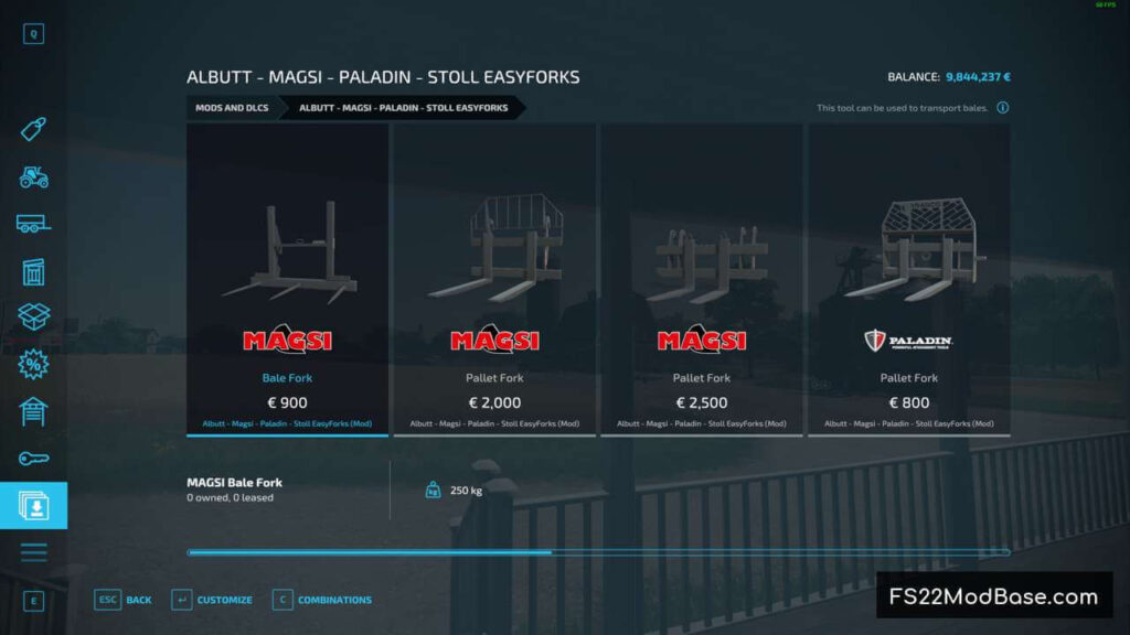 Albutt-Magsi-Paladin-Stoll EasyForks - Farming Simulator 22 Mod | LS22 ...