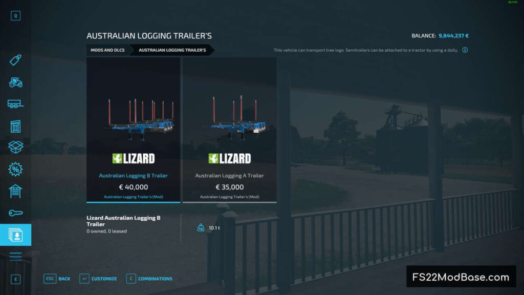 Australian Logging Trailers - Farming Simulator 22 Mod | LS22 Mod ...