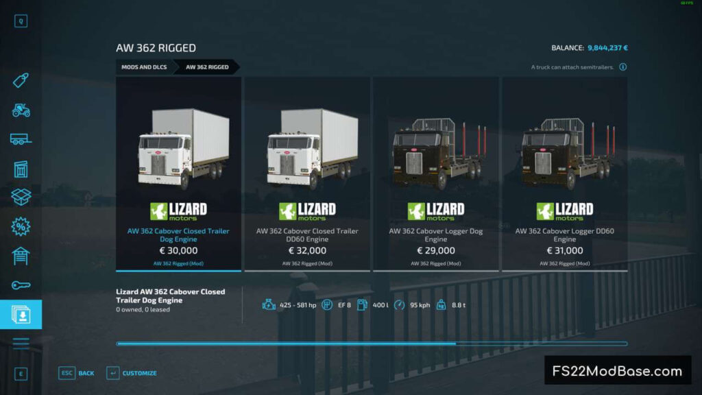 AW 362 Rigged - Farming Simulator 22 Mod | LS22 Mod | FS22 Mod