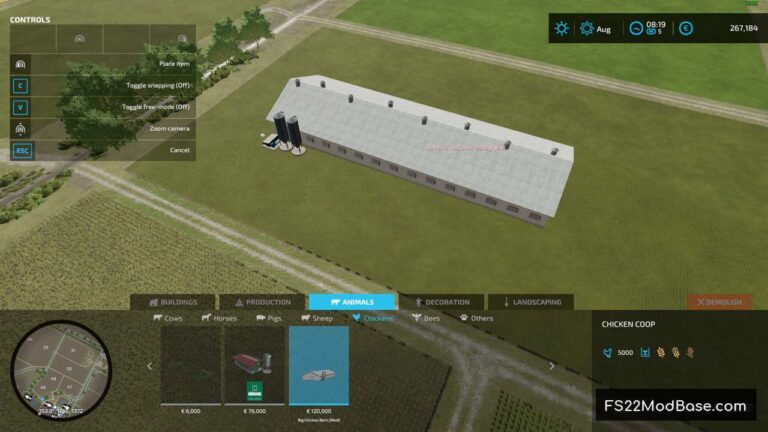 Big Chicken Barn - Farming Simulator 22 Mod | LS22 Mod | FS22 Mod