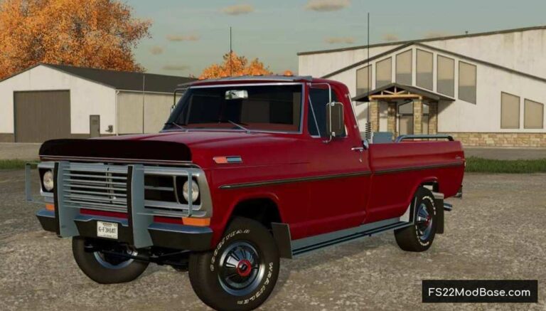 1972 Ford F100 - Farming Simulator 22 Mod | LS22 Mod | FS22 Mod
