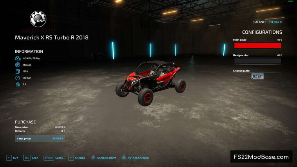 Maverick X RS Turbo R 2018 - Farming Simulator 22 Mod | LS22 Mod | FS22 Mod