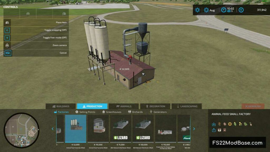 Animal Food Factories - Farming Simulator 22 Mod | LS22 Mod | FS22 Mod