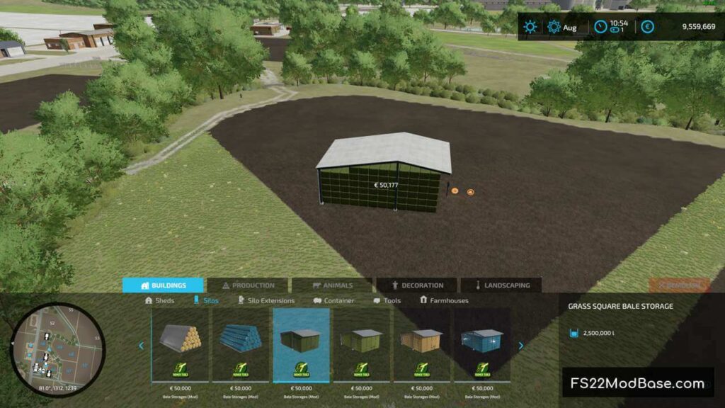 Bale Storages - Farming Simulator 22 Mod | LS22 Mod | FS22 Mod