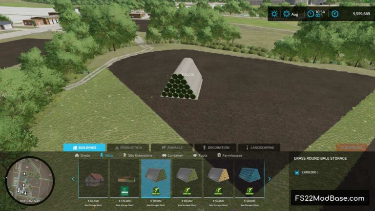 Bale Storages - Farming Simulator 22 Mod | LS22 Mod | FS22 Mod