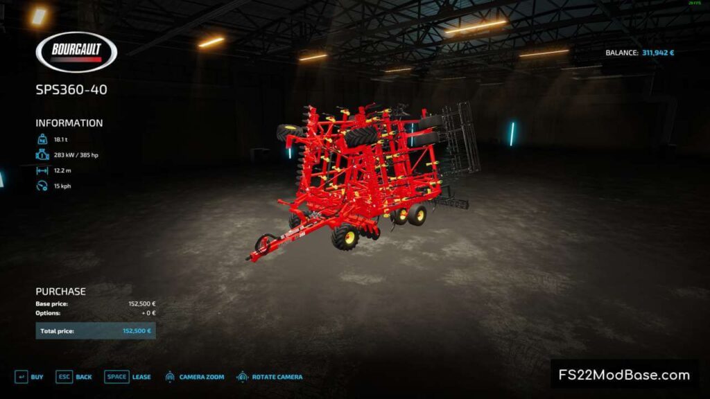 Bourgault SPS360-40 - Farming Simulator 22 Mod | LS22 Mod | FS22 Mod