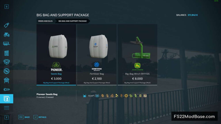Big Bag And Support Package - Farming Simulator 22 Mod | LS22 Mod ...