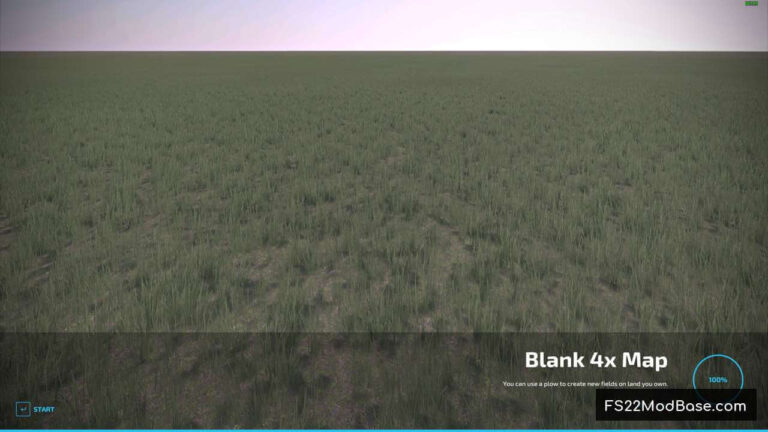 Blank 4x Map - Farming Simulator 22 Mod | LS22 Mod | FS22 Mod
