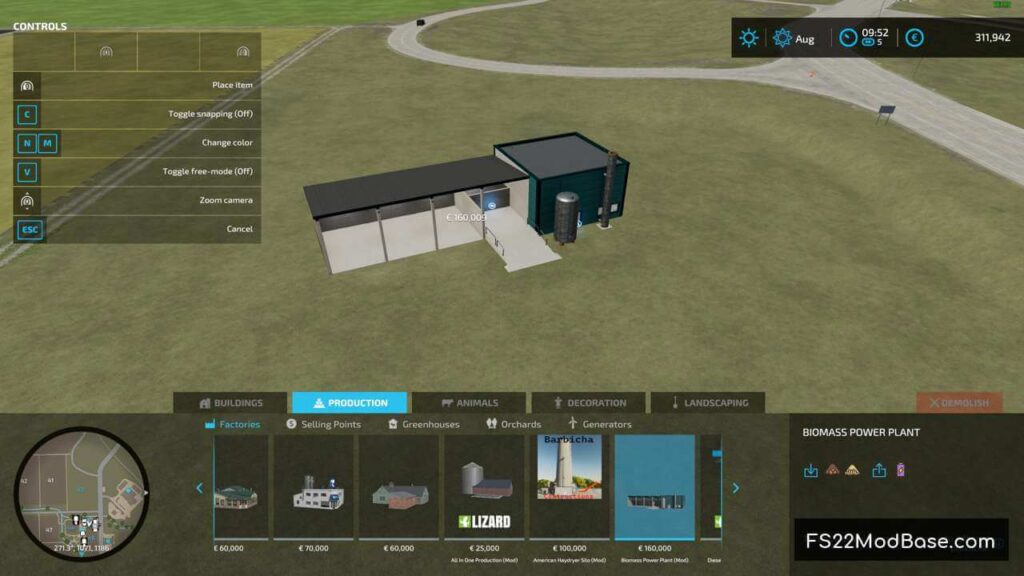 Biomass Power Plant - Farming Simulator 22 Mod | LS22 Mod | FS22 Mod