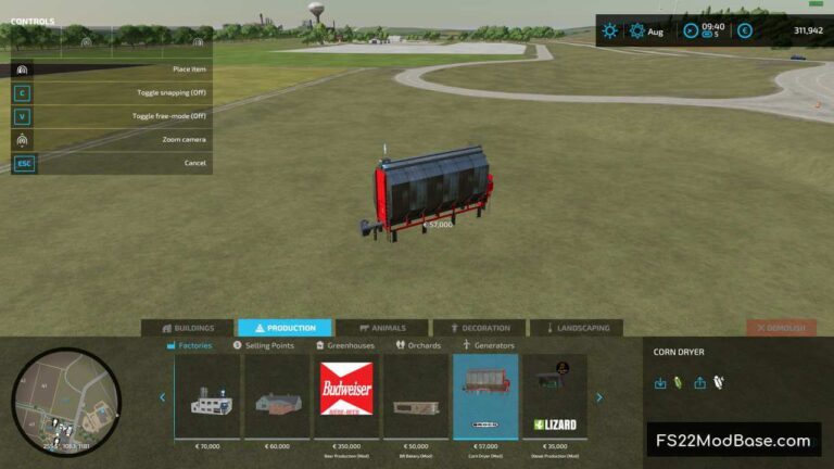 Corn Dryer - Farming Simulator 22 Mod | LS22 Mod | FS22 Mod