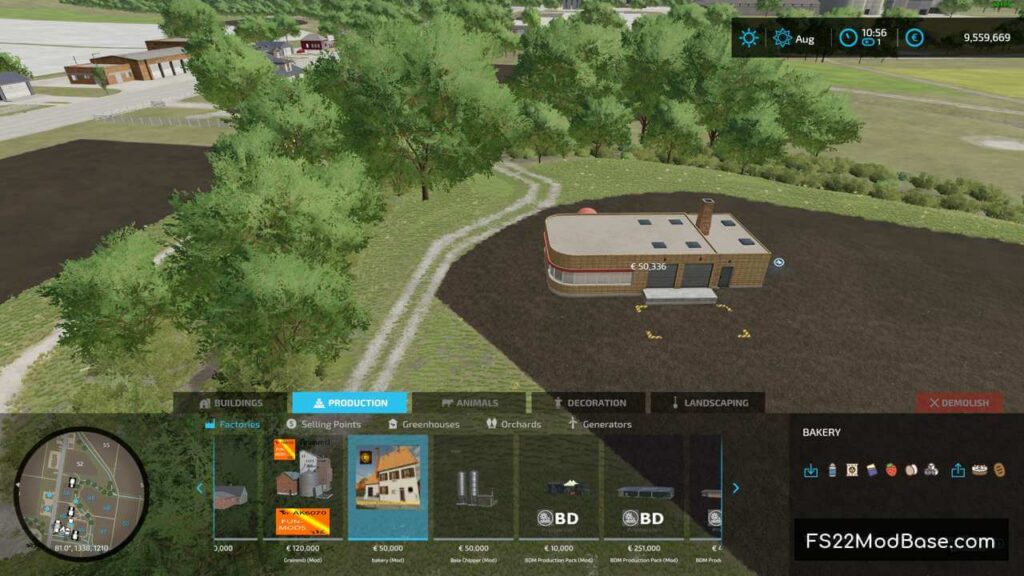 Bakery - Farming Simulator 22 Mod | LS22 Mod | FS22 Mod