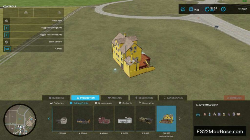 Aunt Emma Shop - Farming Simulator 22 Mod | LS22 Mod | FS22 Mod