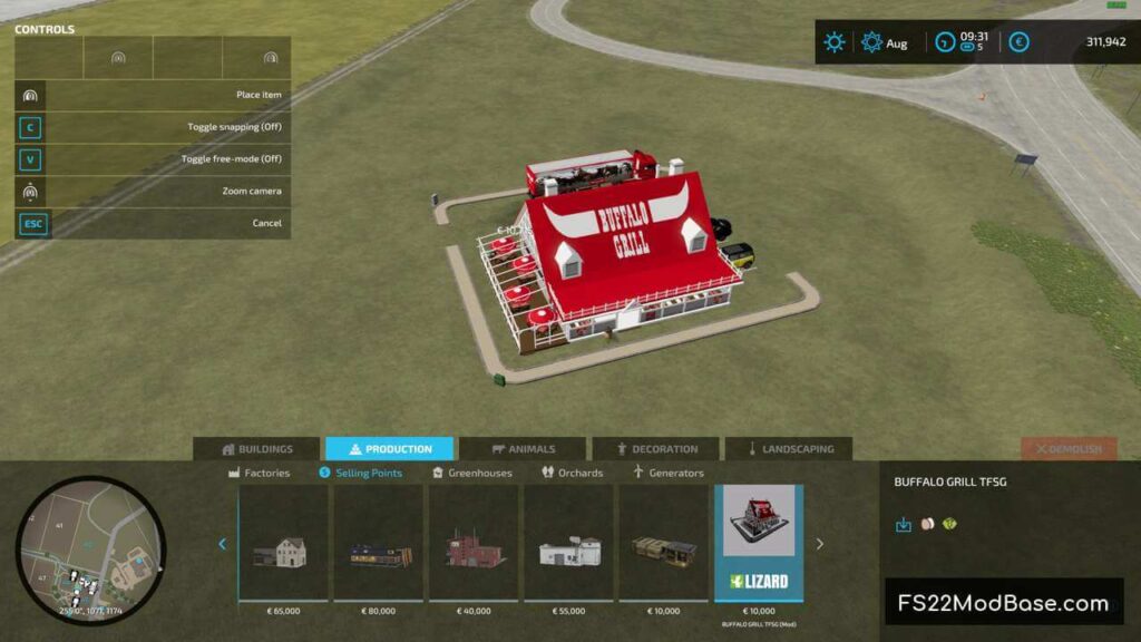Buffalo Grill TFSG - Farming Simulator 22 Mod | LS22 Mod | FS22 Mod