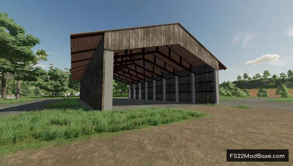 Big Wooden Shed - Farming Simulator 22 Mod | LS22 Mod | FS22 Mod