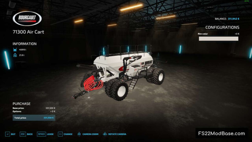 Bourgault 3420-100 Paralink Hoe Drill 71300 Air Cart - Farming ...
