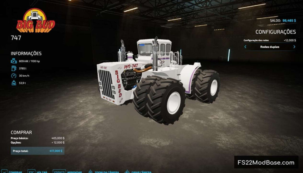 Big Bud 747 - Farming Simulator 22 Mod | LS22 Mod | FS22 Mod