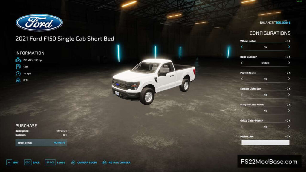 2021 Ford F150 Single Cab - Farming Simulator 22 Mod | LS22 Mod | FS22 Mod
