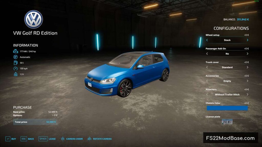 Volkswagen Golf Gti 2014 Pack - Farming Simulator 22 Mod | LS22 Mod ...