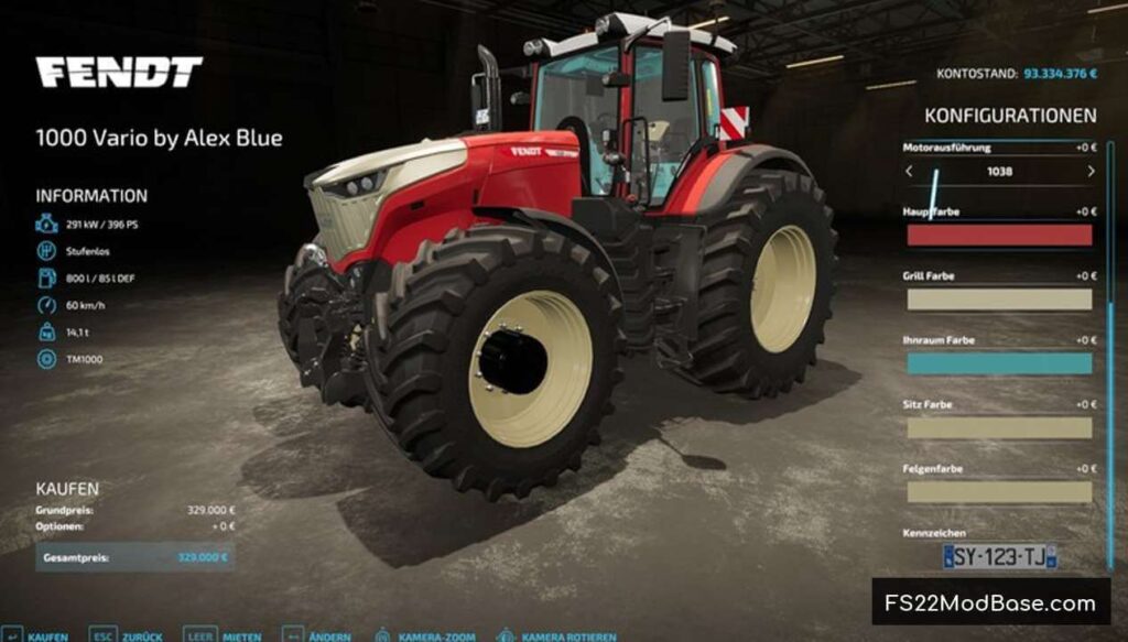 Fendt 1050 by Alex Blue - Farming Simulator 22 Mod | LS22 Mod | FS22 Mod