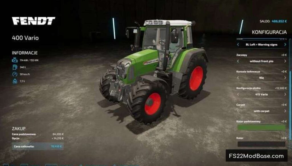 Fendt 400 Vario - Farming Simulator 22 Mod | LS22 Mod | FS22 Mod