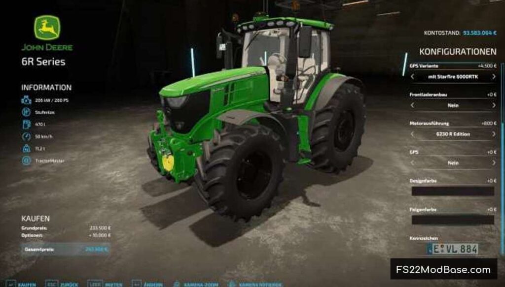 John Deere 6R Series - Farming Simulator 22 Mod | LS22 Mod | FS22 Mod