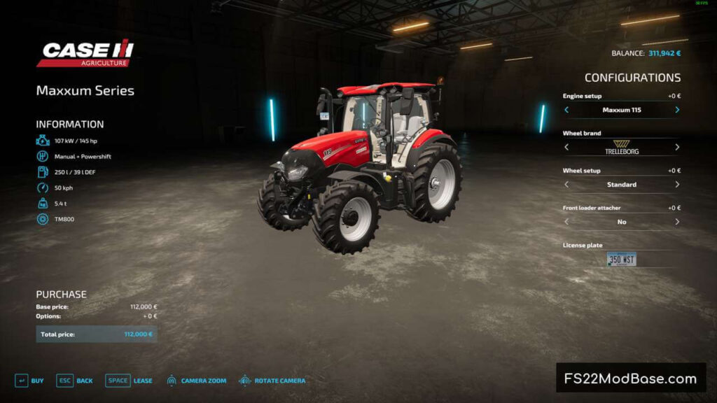 Case IH Maxxum series - Farming Simulator 22 Mod | LS22 Mod | FS22 Mod