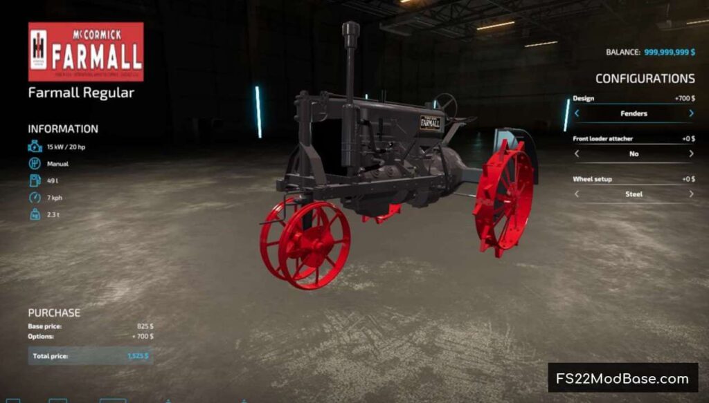 Farmall Regular - Farming Simulator 22 Mod | LS22 Mod | FS22 Mod