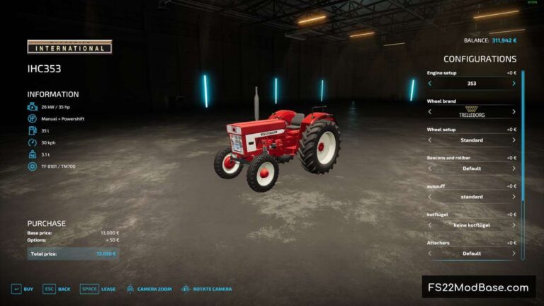 IHC353 - Farming Simulator 22 Mod | LS22 Mod | FS22 Mod