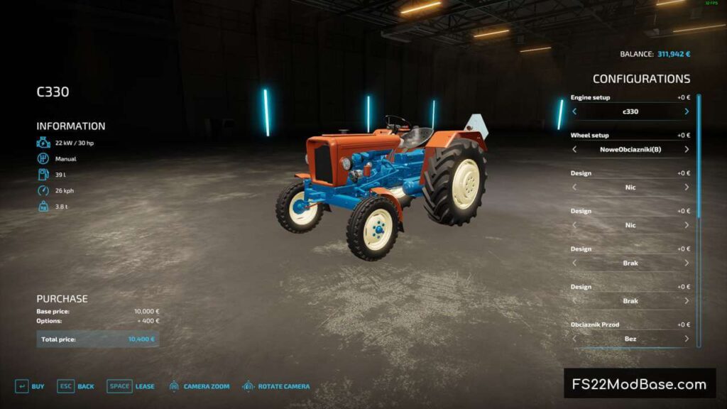 Ursus C330 - Farming Simulator 22 Mod | LS22 Mod | FS22 Mod