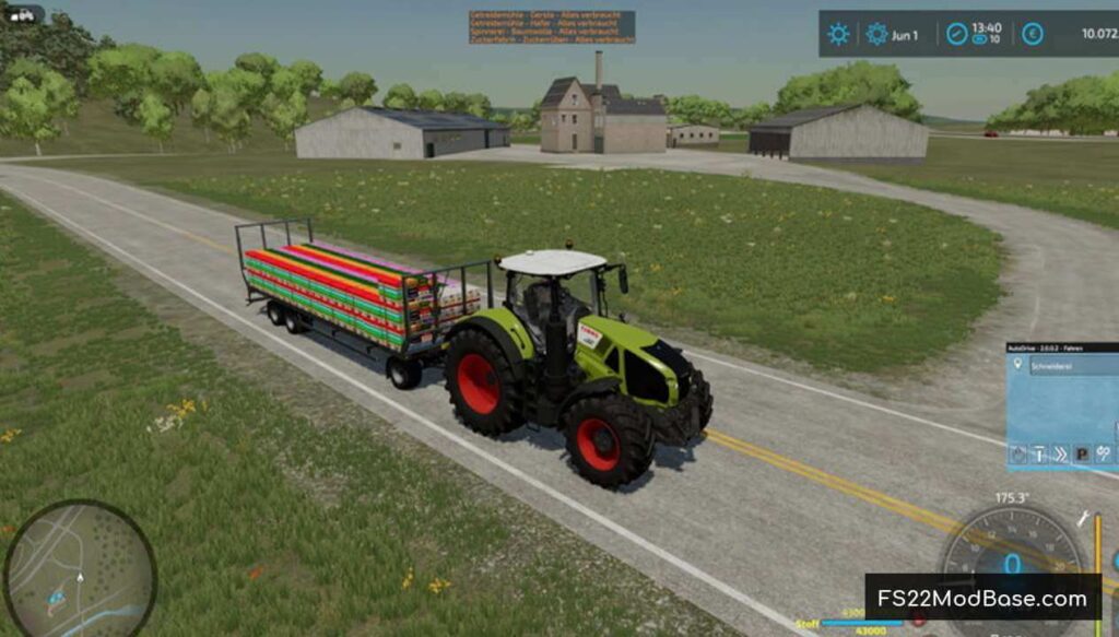 Farmtech DPW 1800 Autoload - Farming Simulator 22 Mod | LS22 Mod | FS22 Mod